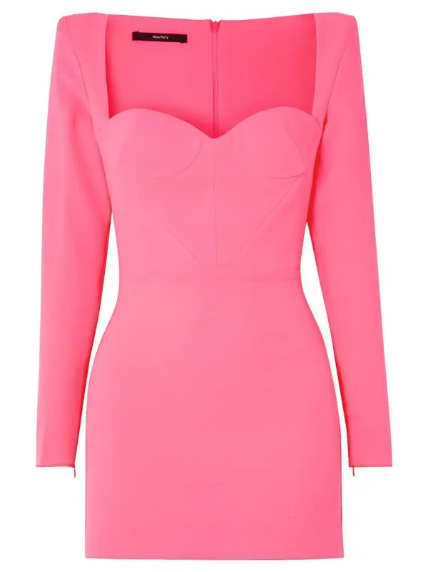 Alex Perry Grant Stretch-crepe Mini Dress - Pink