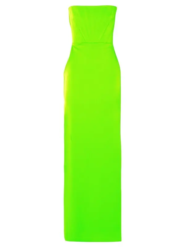Alex Perry Benton Strapless Maxi Dress - Green