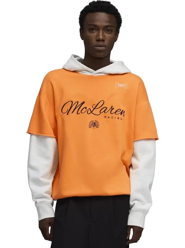 PUMA X Mclaren Racing Lifestyle Oversized Full Zip Hoodie - Orange