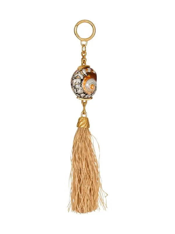 Balmain Shell Tassel Charm - Gold