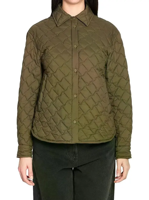 Herno Quilted Button Jacket - Green