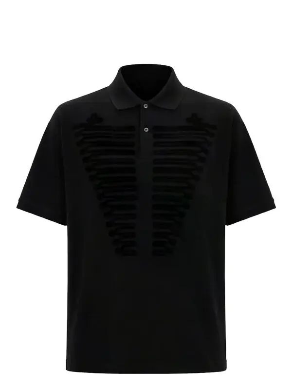 Alexander McQueen Button-fastening Polo Shirt - Black