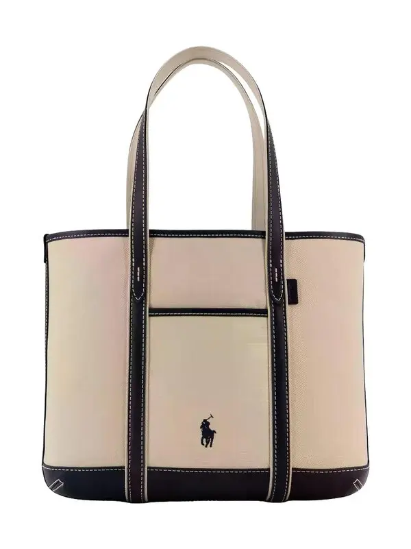 Polo Ralph Lauren Embroidered Tote Bag - Neutrals