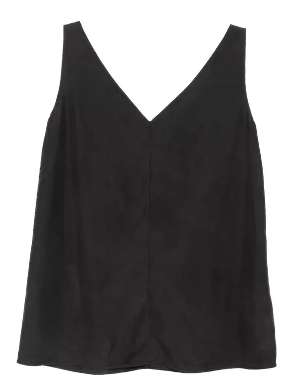 YEAREAST Sleeveless V-neck Top - Black