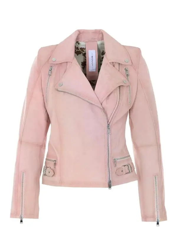 BULLY Zip Suede Jacket - Pink