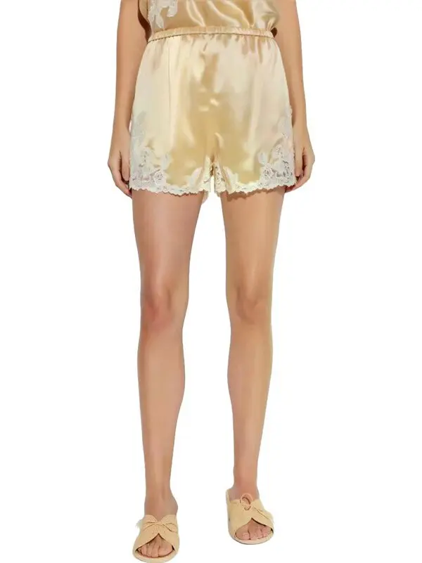 BY MALENE BIRGER Eri Lace-trimmed Shorts - Neutrals