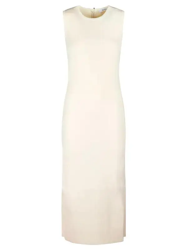 Max Mara Pure Sleeveless Midi Dress - Neutrals