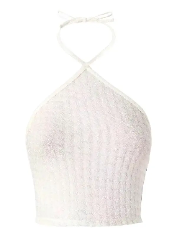 Missoni Halterneck Top - White