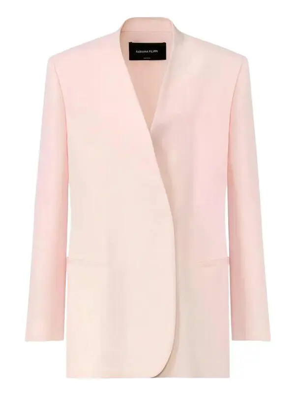 Fabiana Filippi Notched Collar Jacket - Pink