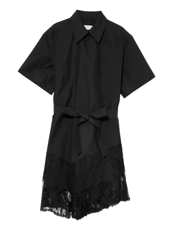Toga Lace Shirt - Black