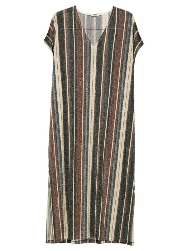 SIYU Zoe Striped Kaftan Dress - Multi