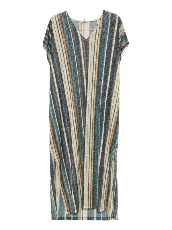 SIYU Zoe Striped Kaftan Dress - Green