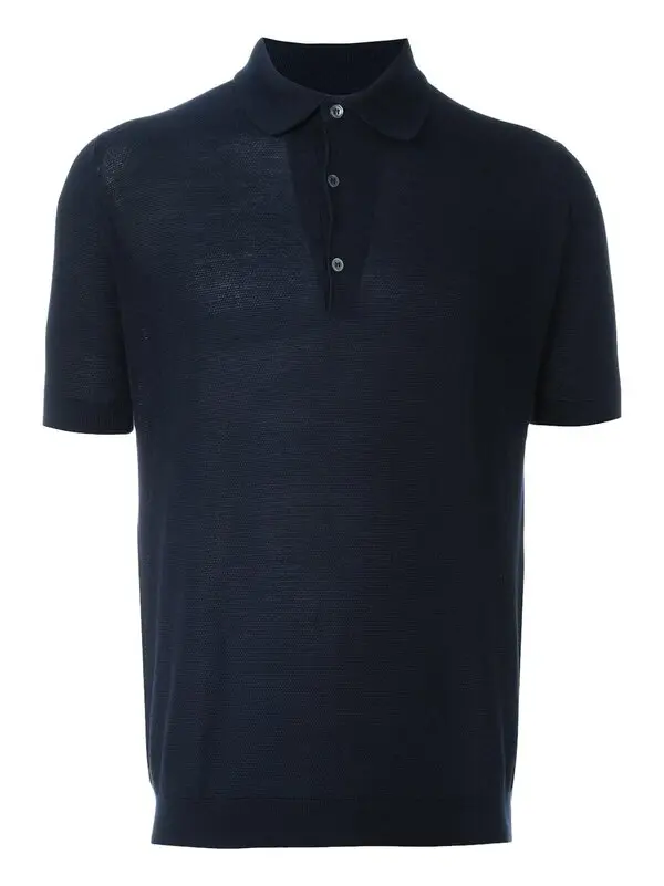John Smedley Poloroth - Blue