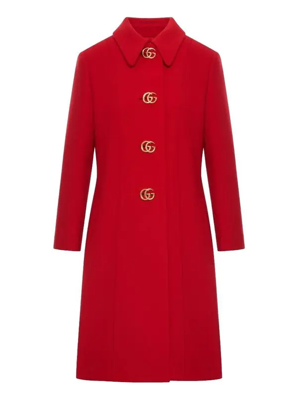 Gucci Wool Coat - Red