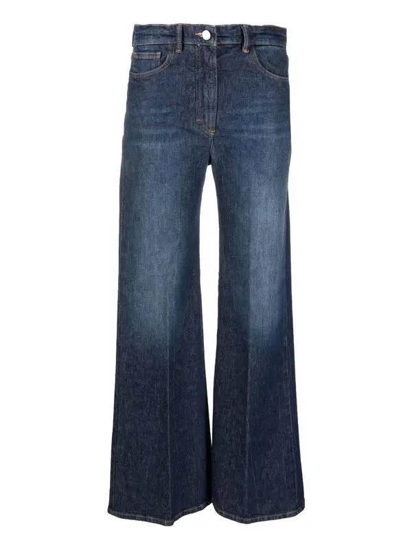 Seventy High-waisted Straight Leg Jeans - Sky Blue