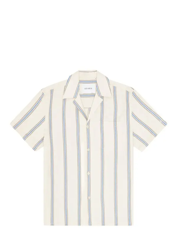 LES DEUX Shirt Striped - White