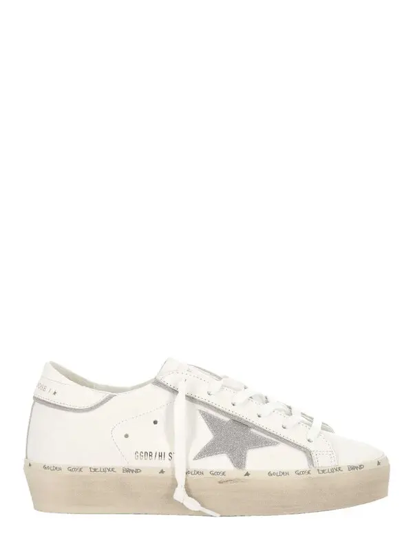 GOLDEN GOOSE Hi Star Leather Sneakers - White