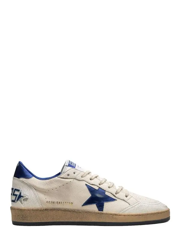 GOLDEN GOOSE Ball Star Leather Sneakers - Blue