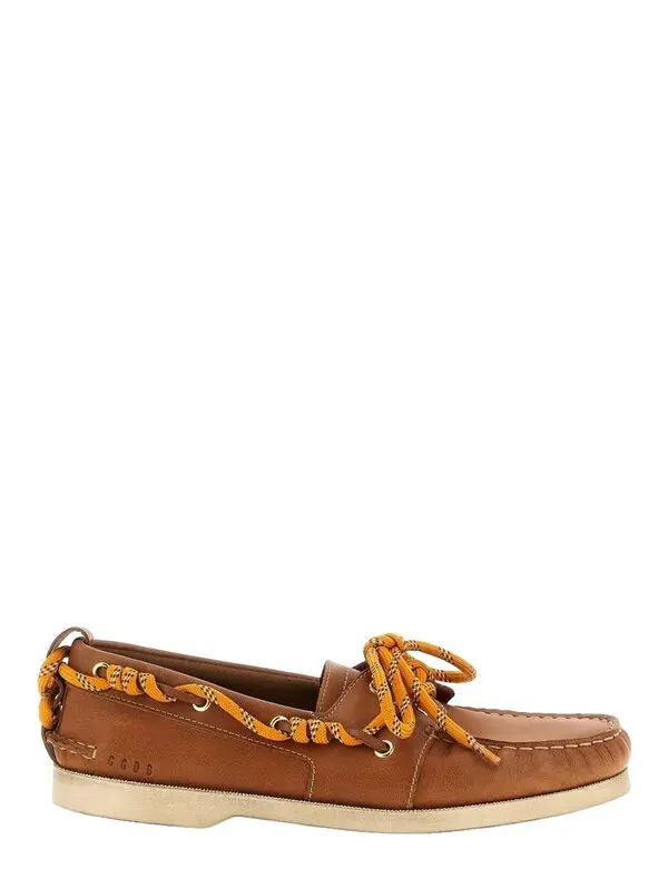 GOLDEN GOOSE Cruise Leather Loafers - Brown