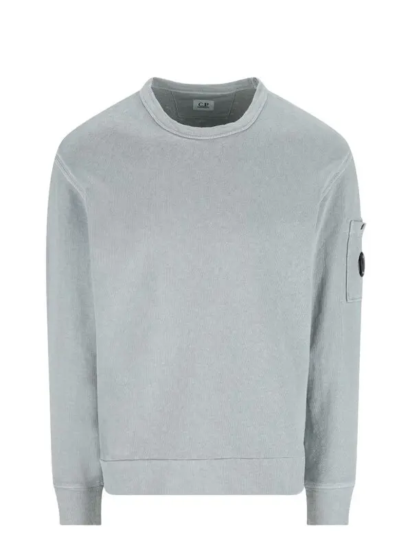 C.P. COMPANY Cotton Sweatshirt - Sky Blue