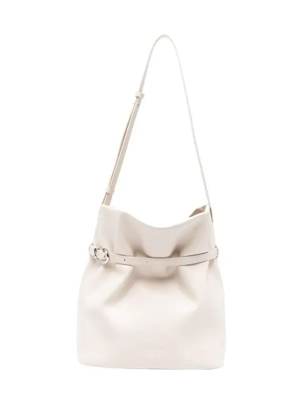 Emporio Armani Leather Bucket Bag - White