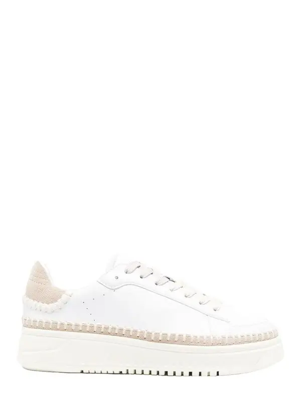Emporio Armani Leather Sneakers - White