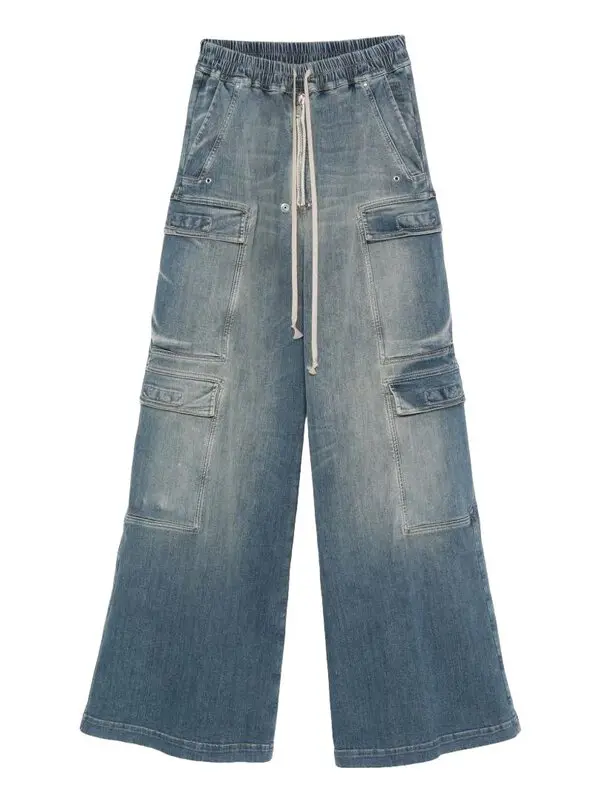 Rick Owens Cargo Denim Jeans - Sky Blue