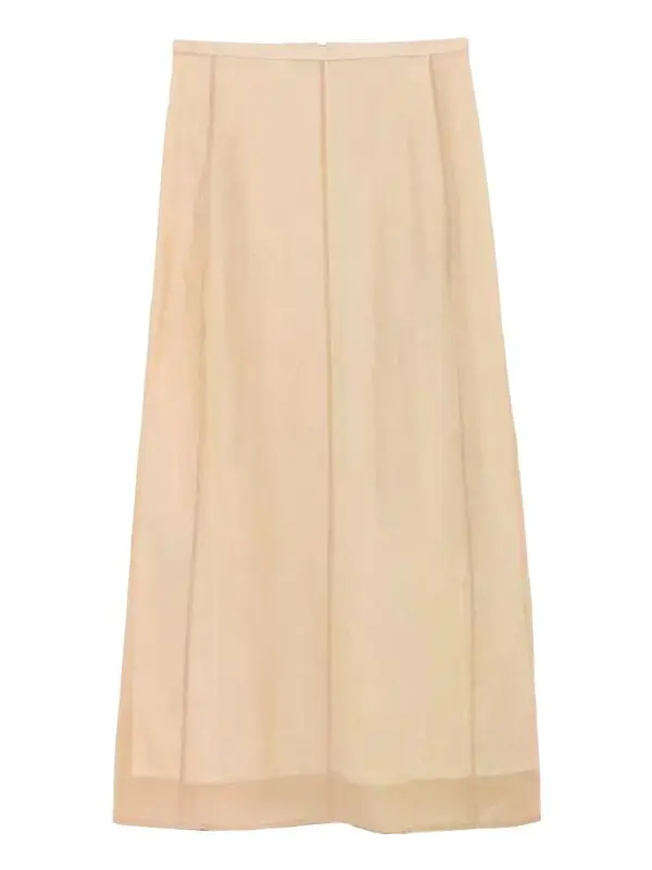 YEAREAST Seam Detail Panelled Skirt - Neutrals
