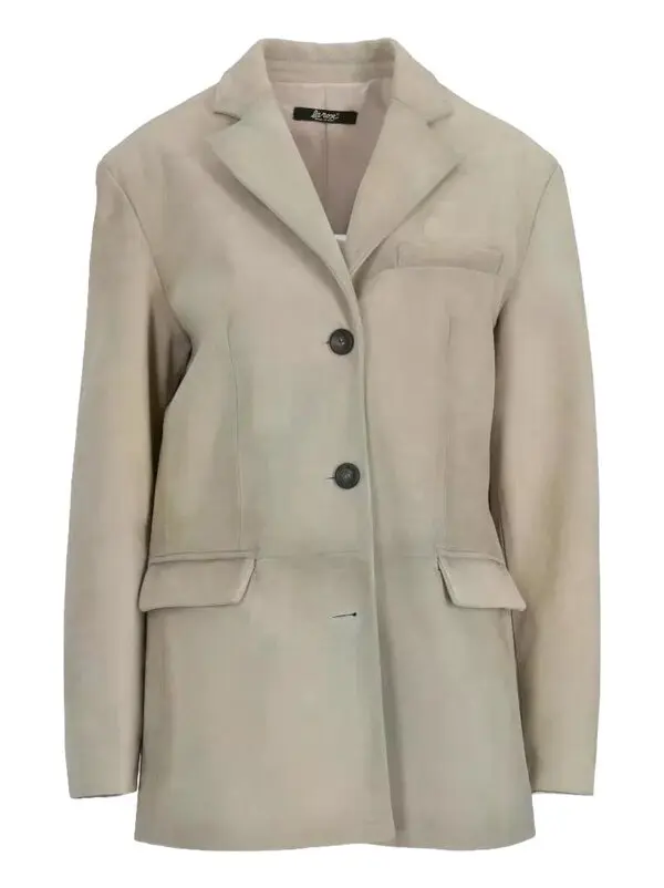 LA ROSE Suede Jacket - Neutrals