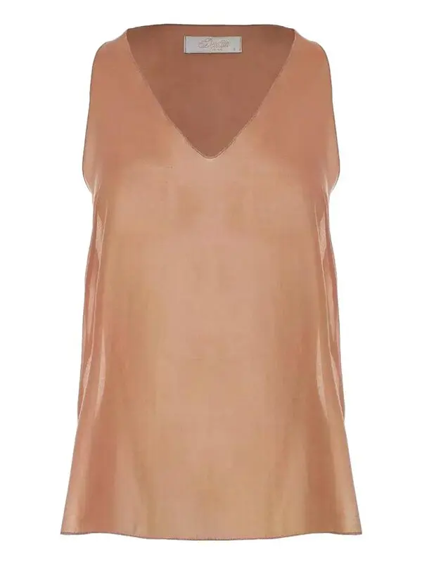 Devotion Sleeveless Blouse - Brown