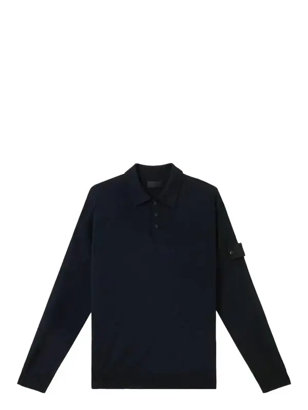 Stone Island Long-sleeve Polo Shirt - Blue