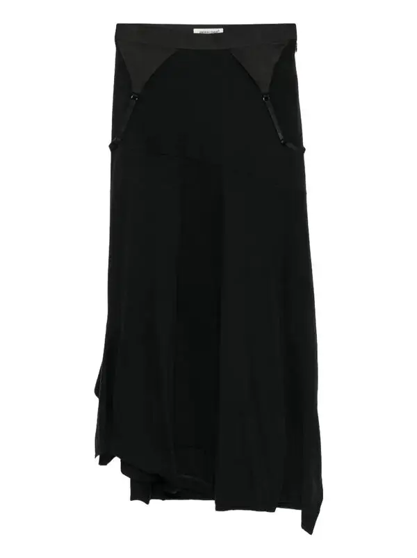 Undercover Asymmetric Strap Skirt - Black