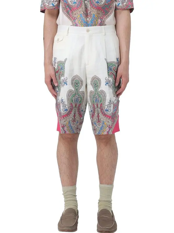 Etro Printed Shorts - Red