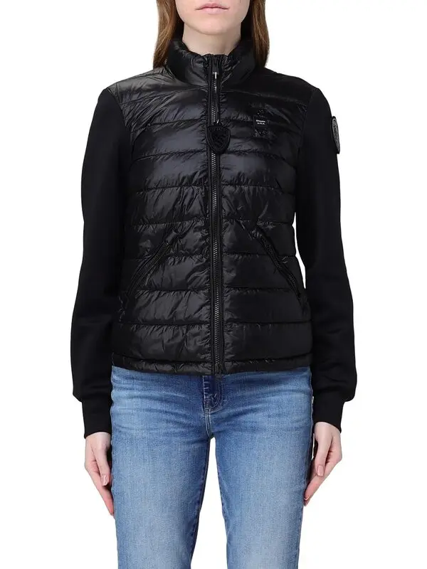 BLAUER. Padded Down Jacket With Zip - Black