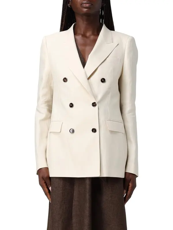 Tagliatore Double-breasted Linen Blazer - Beige