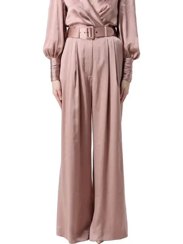 Zimmermann Wide Leg Trousers - Blush Pink
