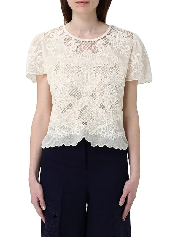 TWINSET Lace Top - White