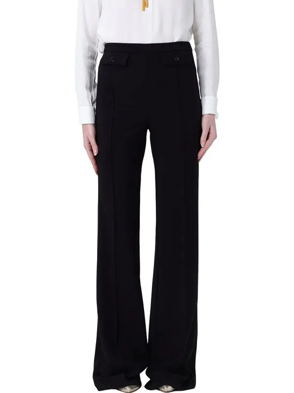 Elisabetta Franchi Tailored Wide Leg Pants - Black