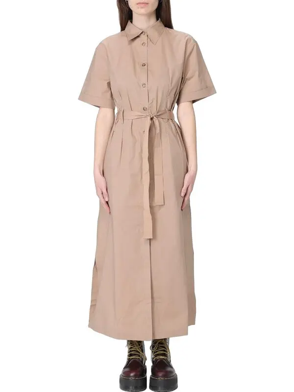 BLAUER. Shirt Dress - Beige