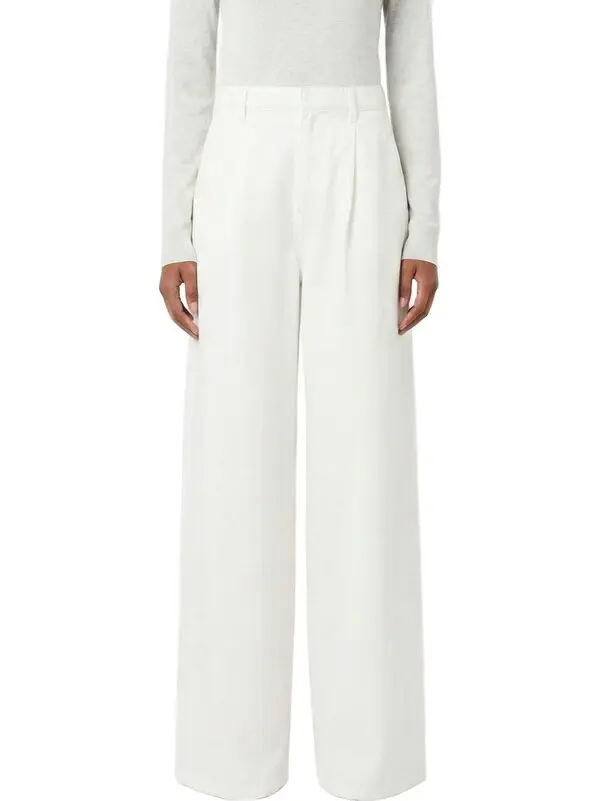 Max Mara Wide Leg Trousers - White