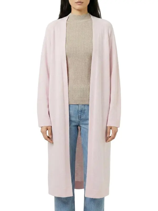 SA SU PHI Long Cashmere Silk Cardigan - Pink