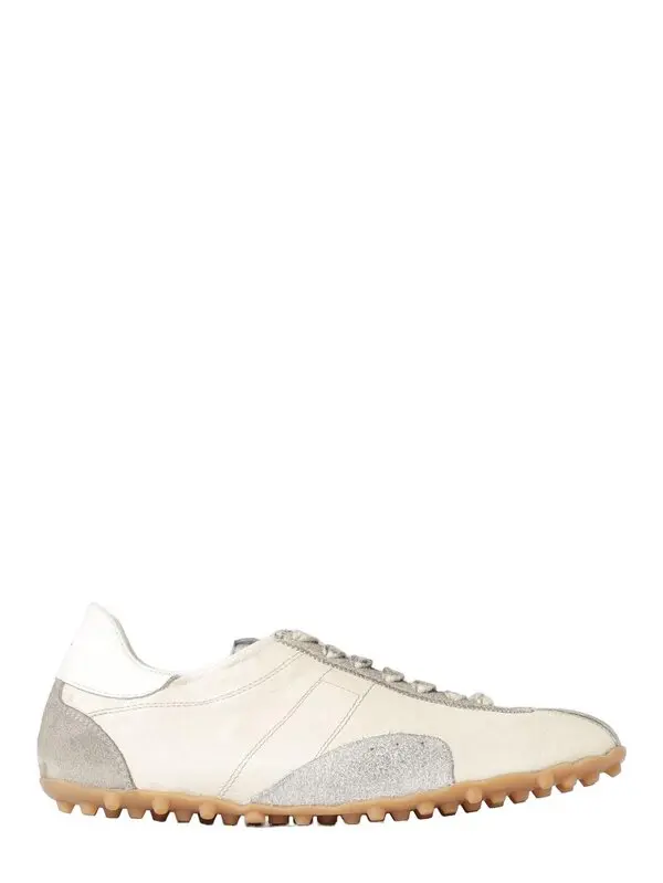 MAISON MARGIELA Lace-up Sneakers - Yellow Cream