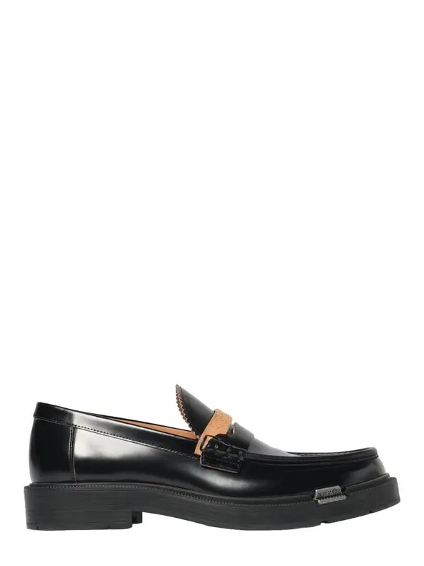 MAISON MARGIELA Brushed Calf Leather Loafers - Black