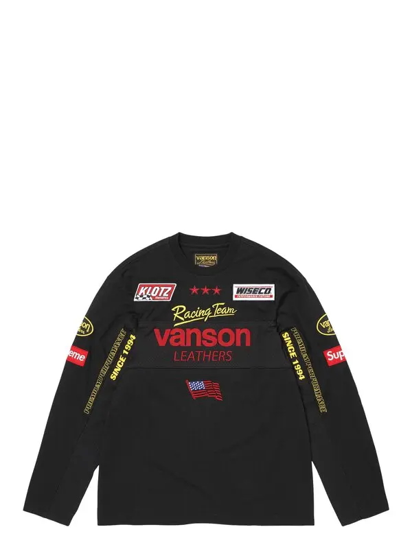Supreme X Vanson Leathers Long-sleeve Top - Black