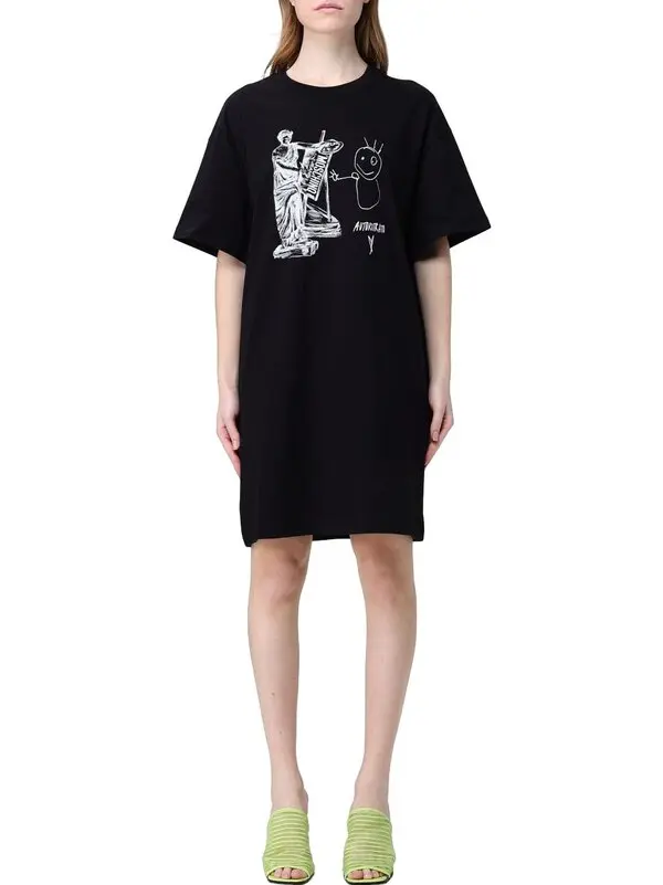 Moschino Printed T-shirt Dress - Black