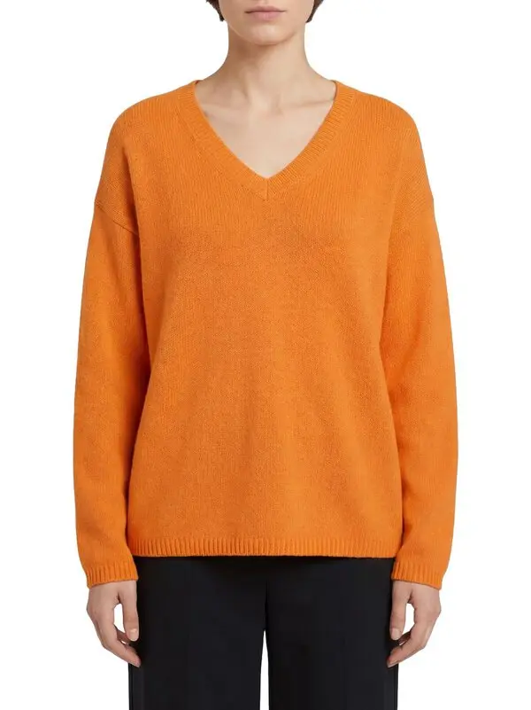 ALLUDE Pullover Sweater - Orange