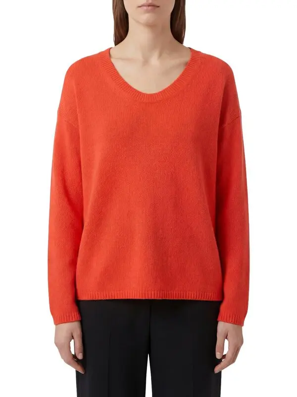ALLUDE Pullover Sweater - Red
