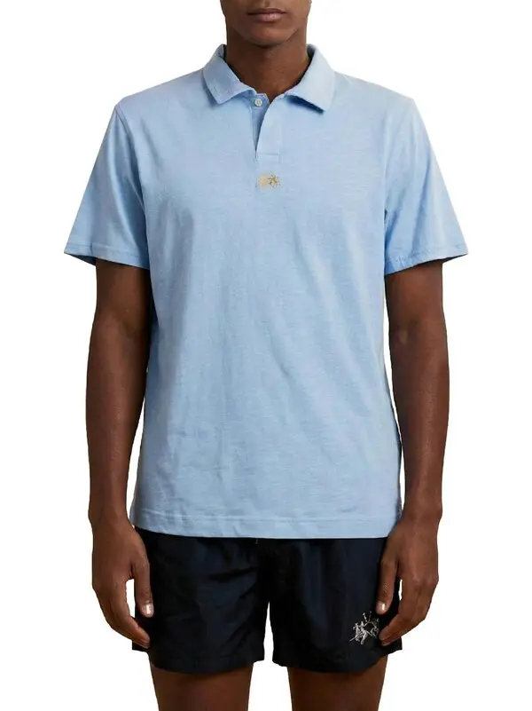 LA MARTINA Cotton Polo - Blue