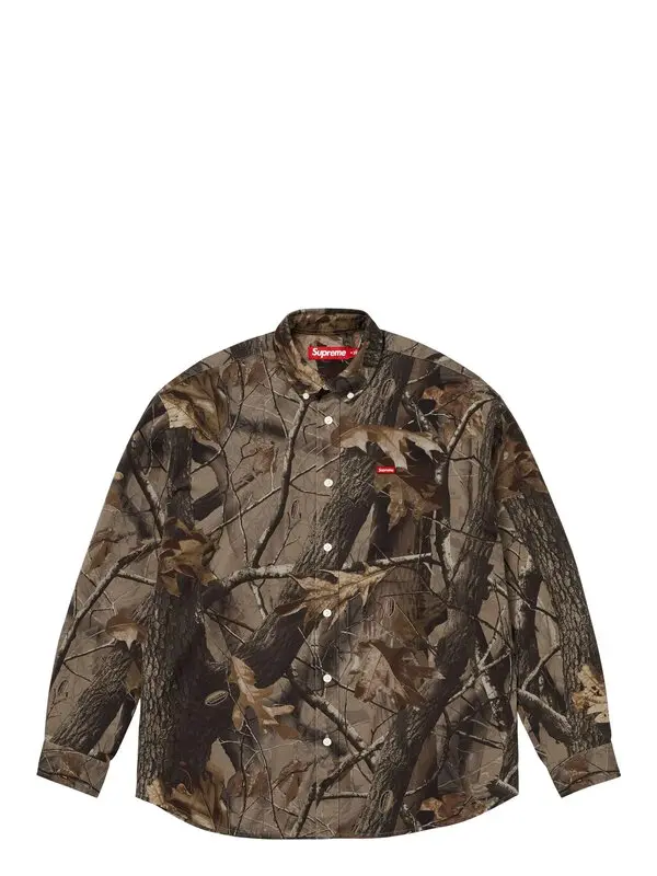 Supreme Small Box Shirt 'realtree Hardwoods Camo - Brown