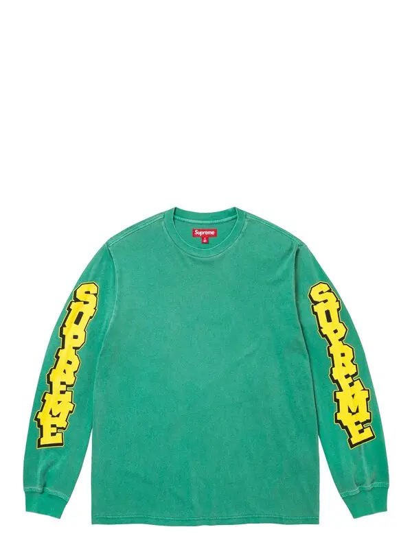 Supreme Cracked Sleeve Long-sleeve Top - Green